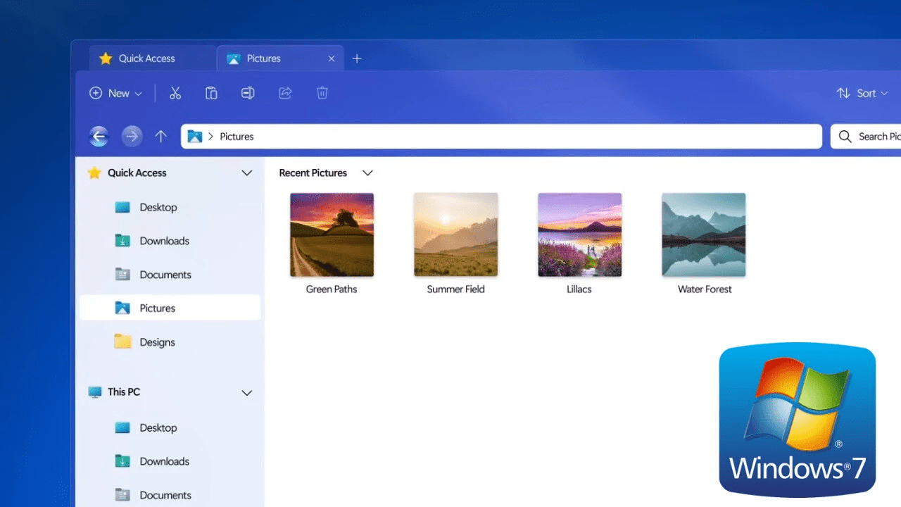 Gracias a este nuevo estilo de Windows 7 a 2022, parece que queda ...